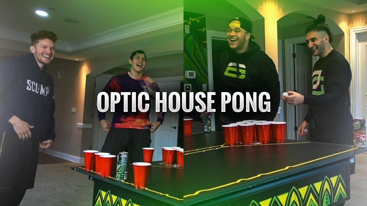 INTENSE OPTIC SCUF HOUSE PONG MATCH - YouTube
