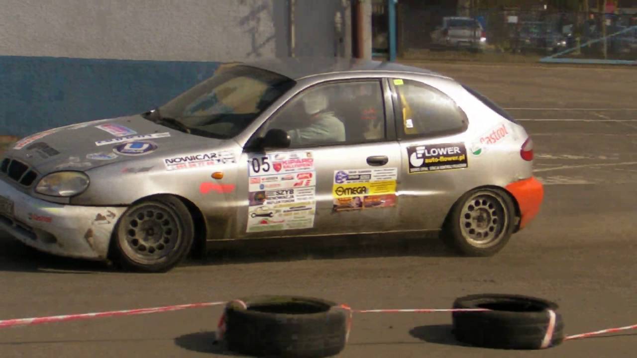 Daewoo Lanos Kipard Rally Sprint Sieradz MOŁ 1080p 60kl/s - YouTube