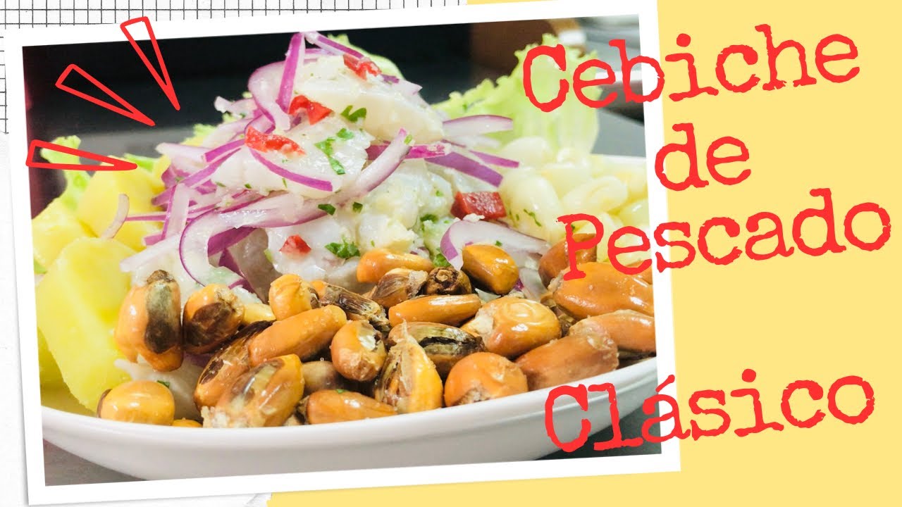 Cebiche de Pescado Clásico, casero, fácil,rápido y muy rico/ Cocina peruana / El Huarique de ...