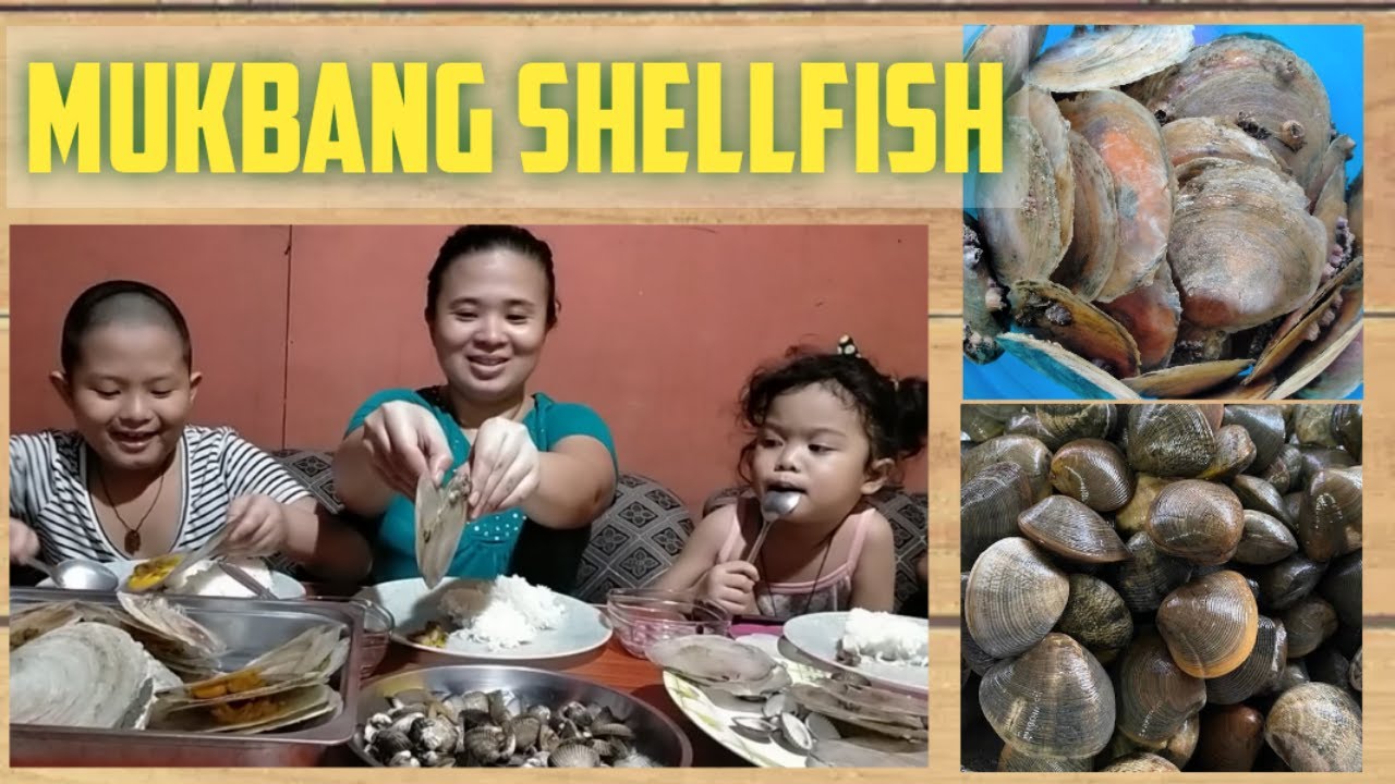 Mukbang with my kids | Eating two kind of shellfish KAPIS at HALAAN ...
