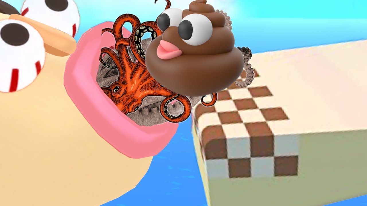 Super POOP💩💩💩 with OCTOPUS 🐙🐙🐙🐙 Sandwich 🥪 | Sandwich Runner Max Levels ...