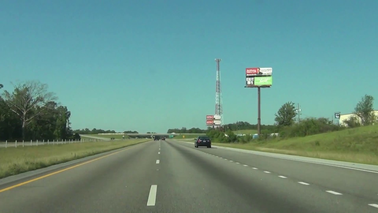 Alabama - Interstate 85 North - Mile Marker 40 to 50 - YouTube