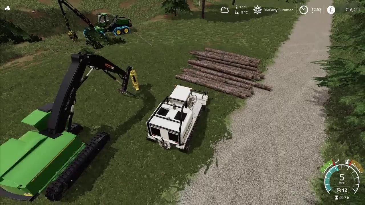 Farm simulation 19 logging - YouTube