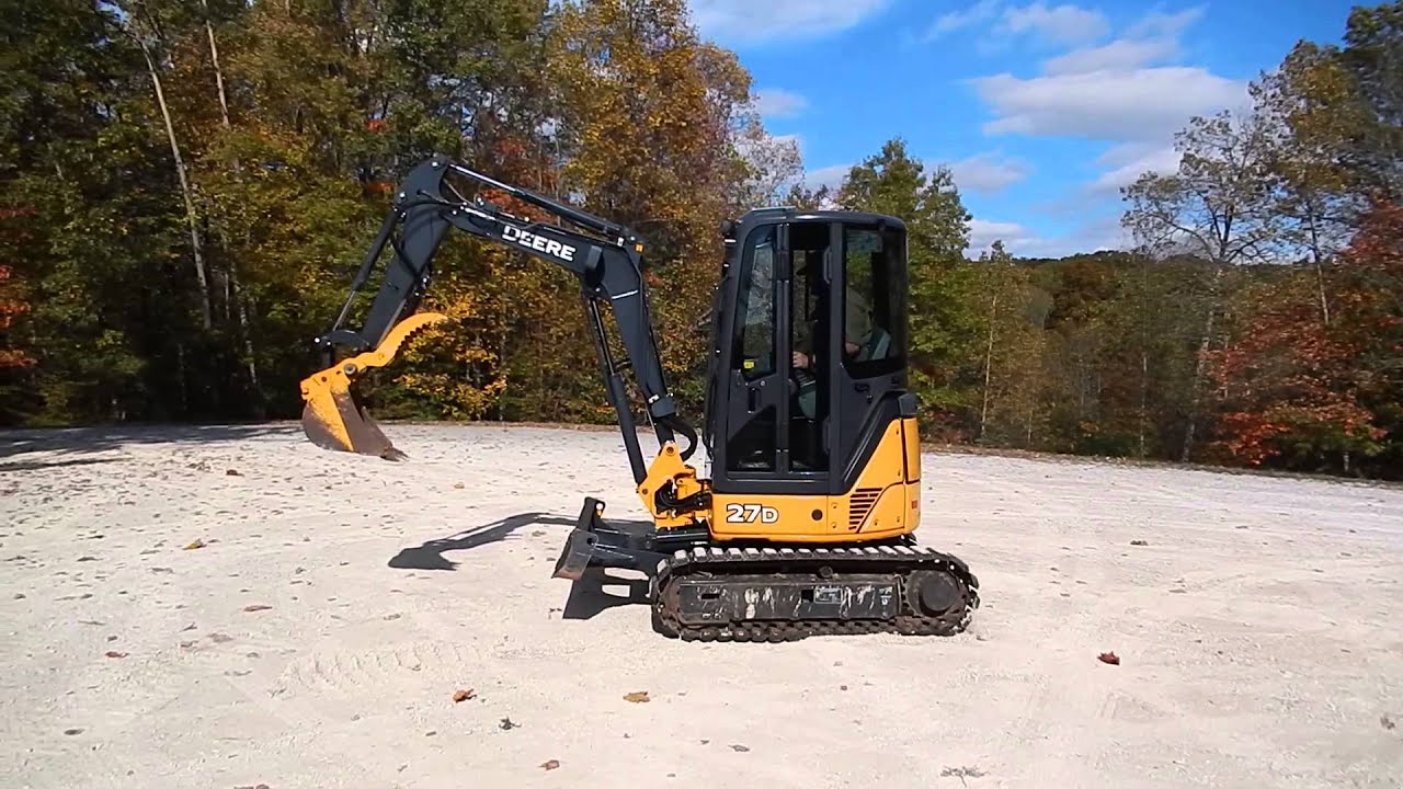 John deere mini excavator 27D 2011 low hours C&C Equipment 812-336-2894 ...