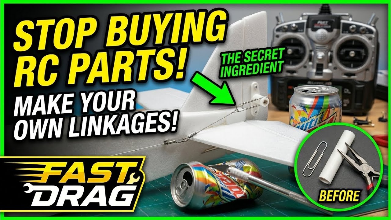 How to Make DIY Control Horns & Pushrods for RC Airplanes (Easy & Cheap ...