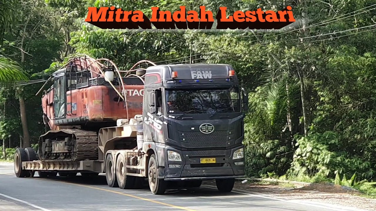 DUET FAW JH6 550 & MAN TGS 480, MUATAN EXCA HITACHI ZAXIS 470 LC ...