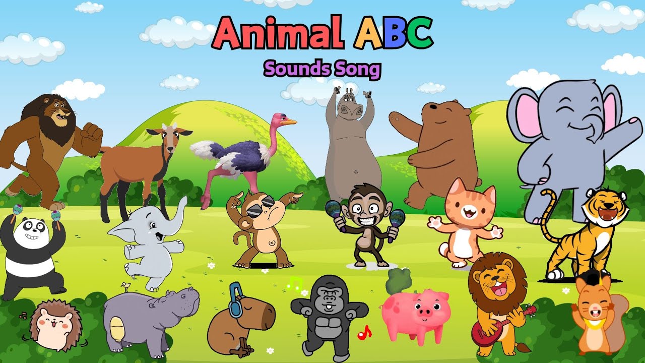 Alphabet ABC Animal Sounds Song | Nursery Rhymes For Babies - YouTube