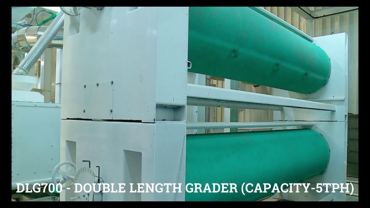 Rice length grader - rice milling process - YouTube