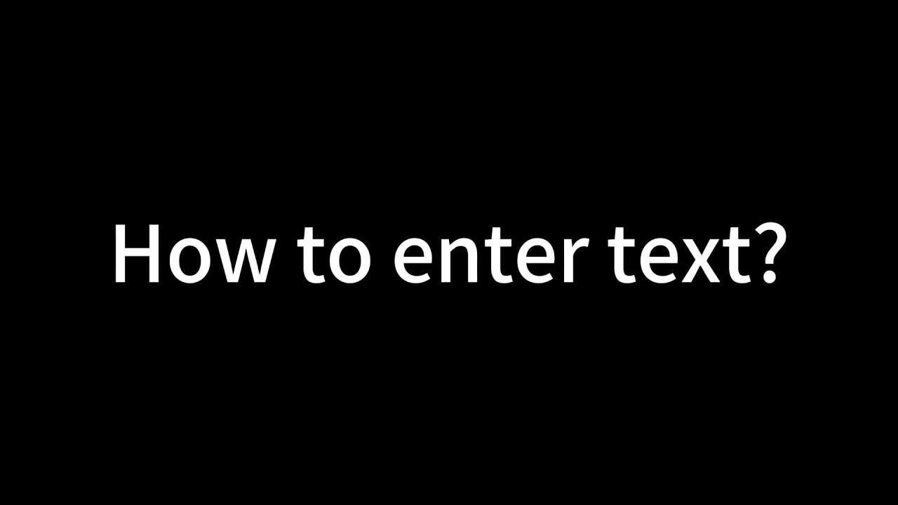 How to enter text? | Tapicker - YouTube