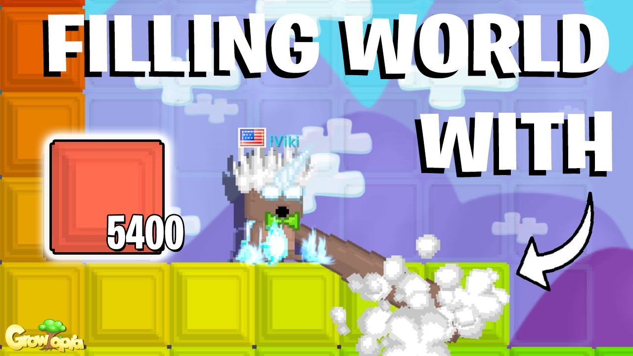 FILLING WORLD WITH 5400+ SHIFTY BLOCKS (unreal) - Growtopia - YouTube