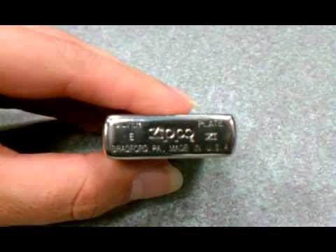 Zippo Silver Plate Marked Lighter 1995 XI