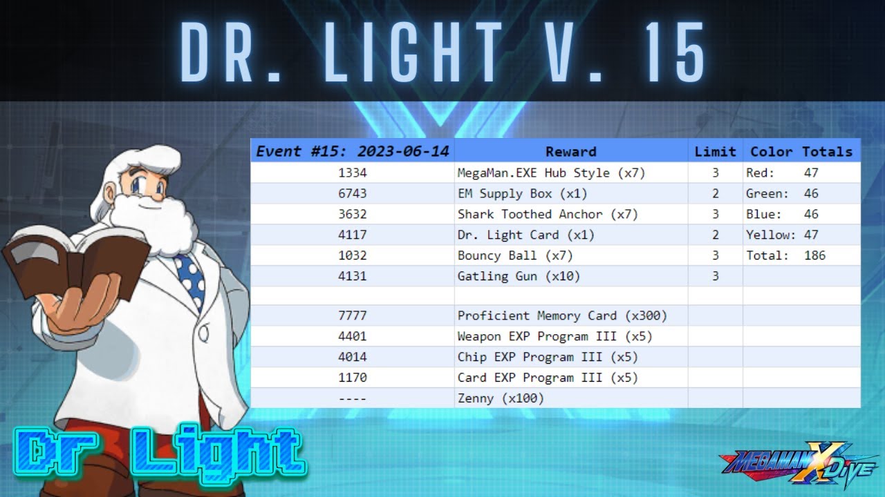 Dr. Light | Version 15 | MegamanXDive - YouTube