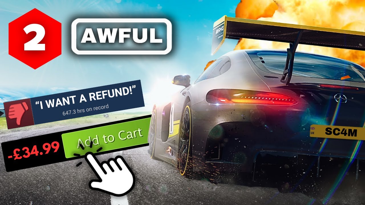 The WORST RATED Racing Game on the Market - YouTube