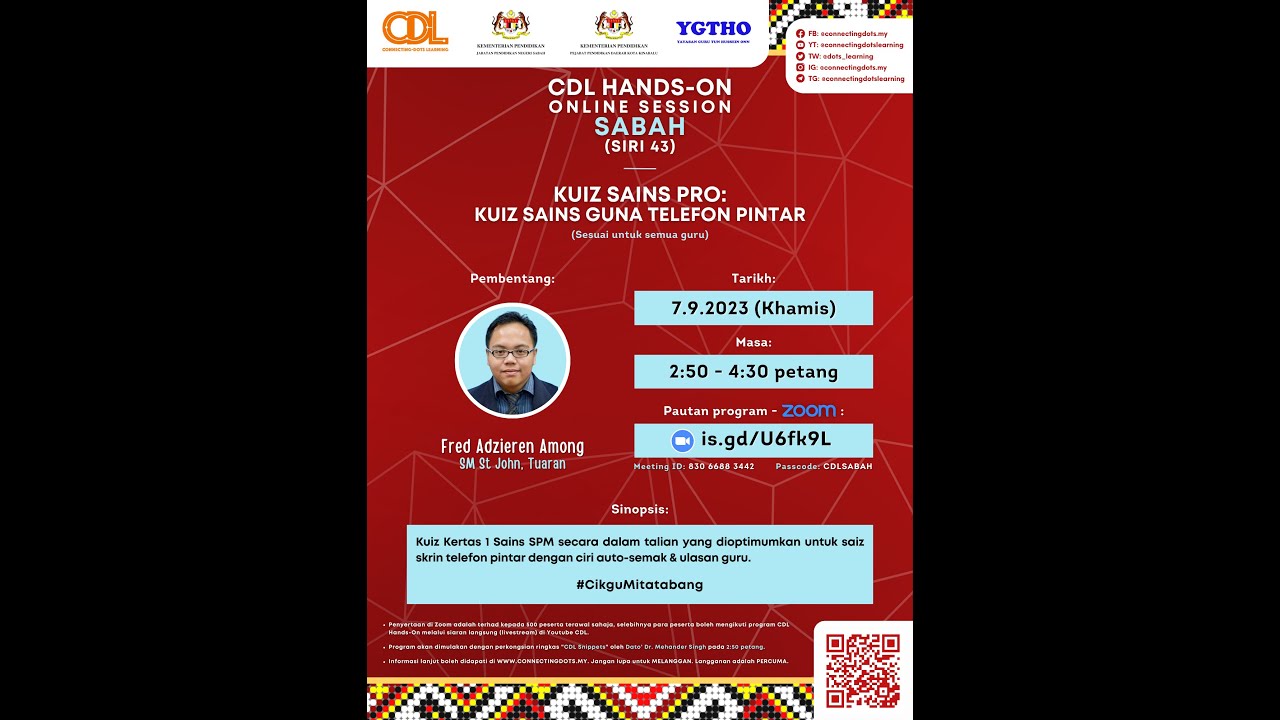 CDL Hands-On Online Session Sabah (Siri 43) — Kuiz Sains Pro: Kuiz ...