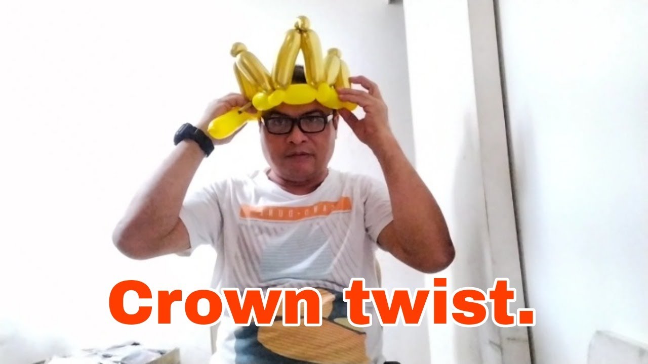 easy crown balloon. - YouTube