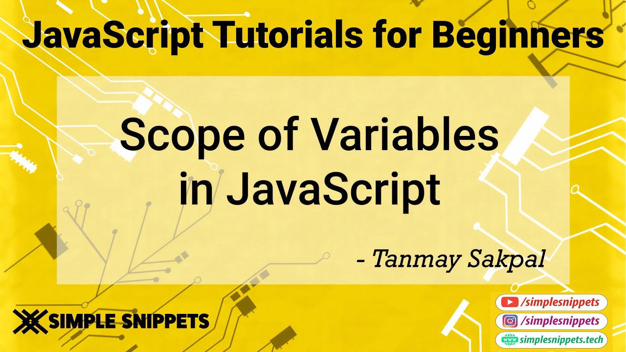 16 Scope Of A Variable In Javascript Javascript Tutorials For 8570