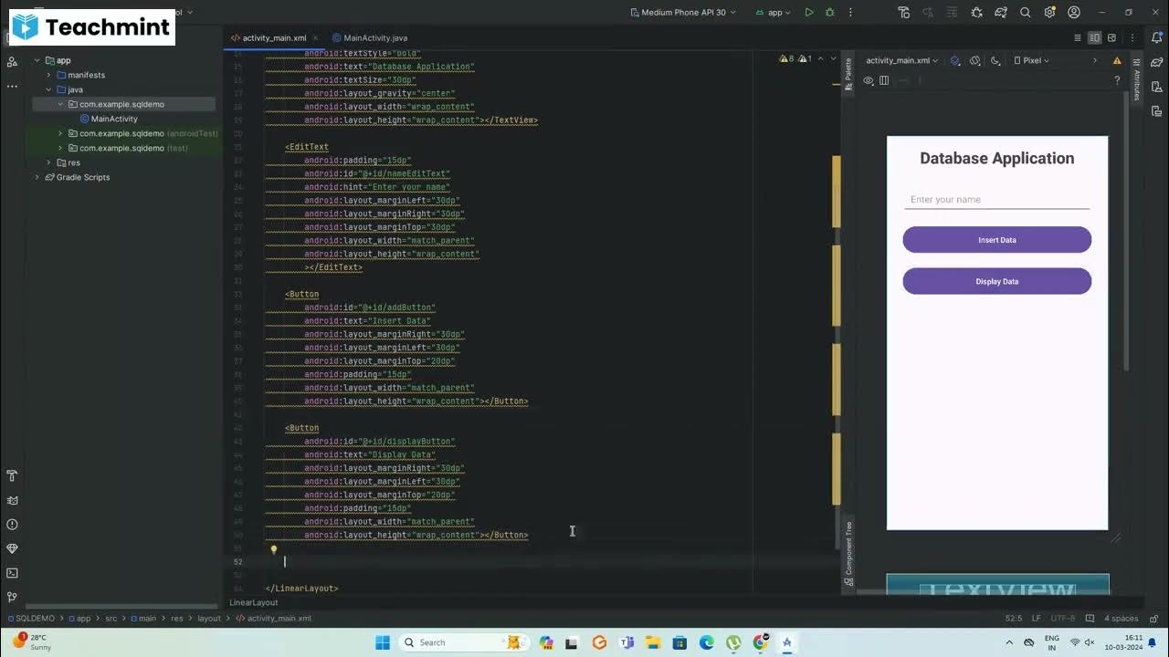 SQL Database Implementation With Android Application | Easy Way | How ...
