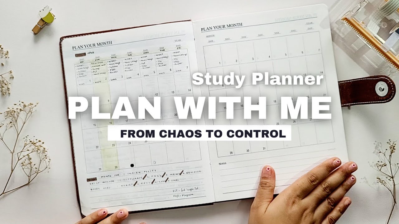 how I plan my monthly study planner for ultimate productivity - YouTube
