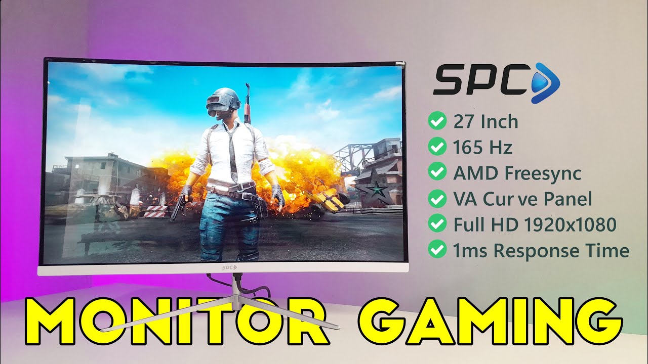 REKOMENDASI MONITOR GAMING MURAH 2023! REFRESH RATE 165Hz, RESOLUSI FULL HD! Review SPC SF 27 ...