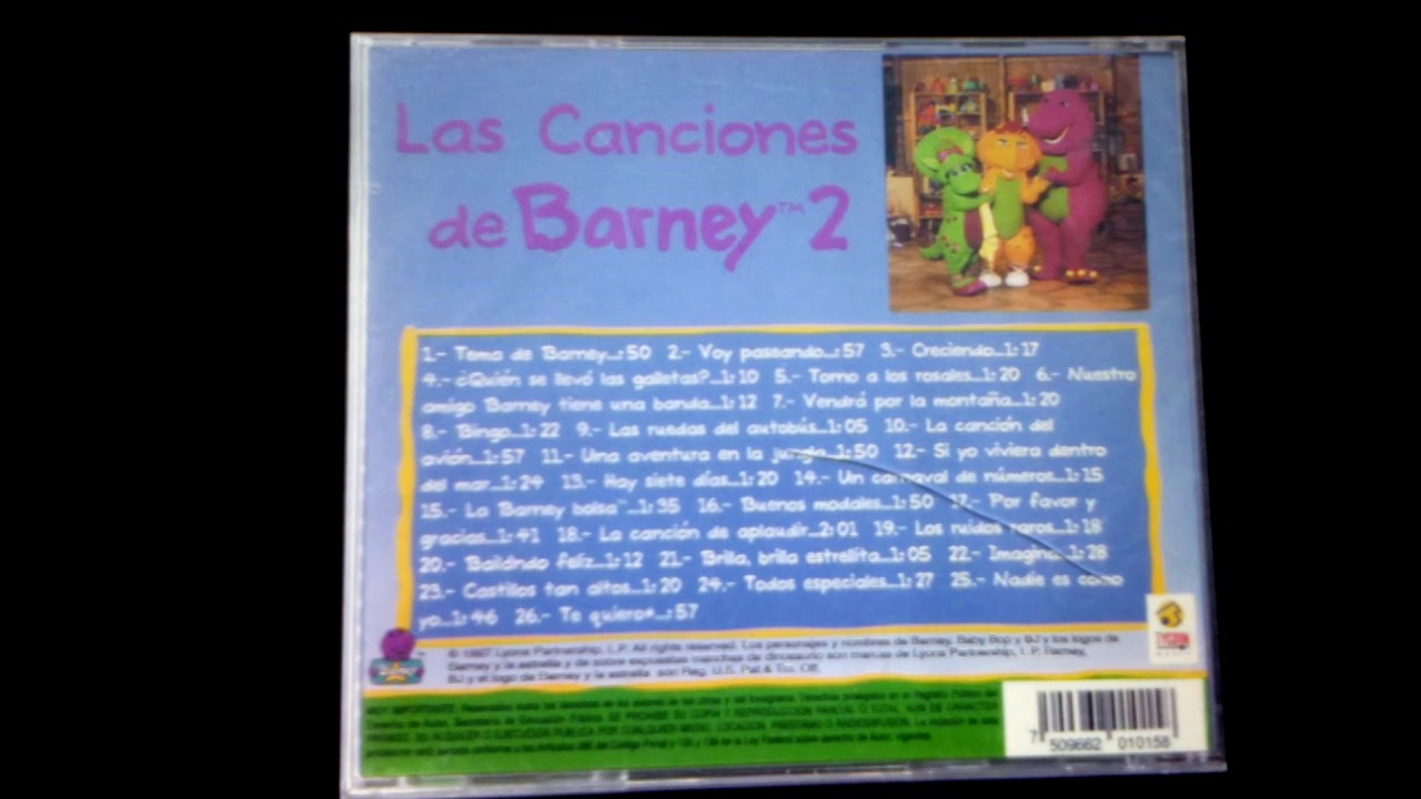 Barney - La Barney Bolsa (Las Canciones De Barney 2) - YouTube