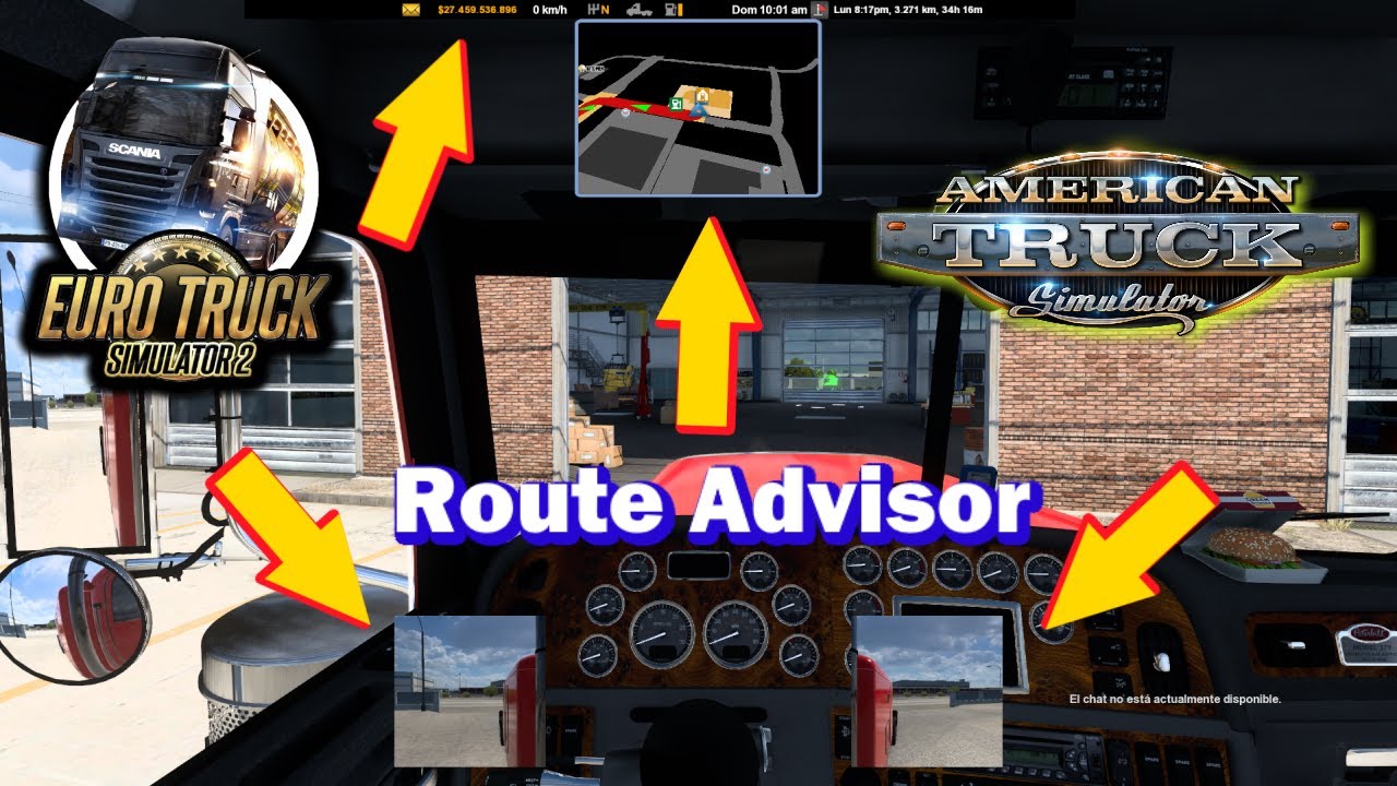 Route Advisor ATS / ETS2 1.38 - 1.41 | MOD DE GPS ATS / ETS2 1.38 - 1. ...