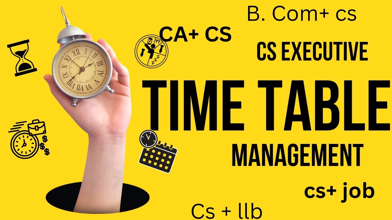 How to manage 👍💯 time ⏰ utilization of 24 hours Best #timetable for #CS ...