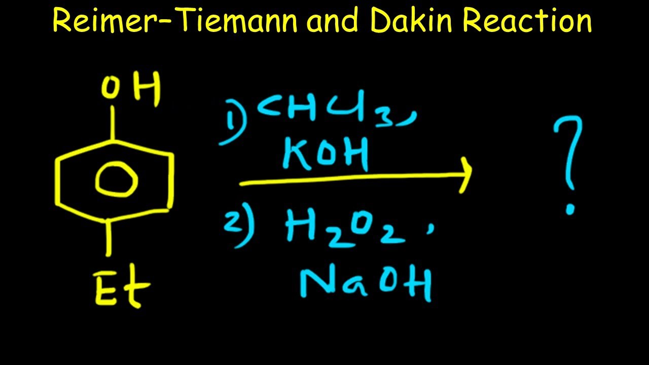 Reimer–Tiemann and Dakin Reaction | NET 2019 question | full mechanism ...