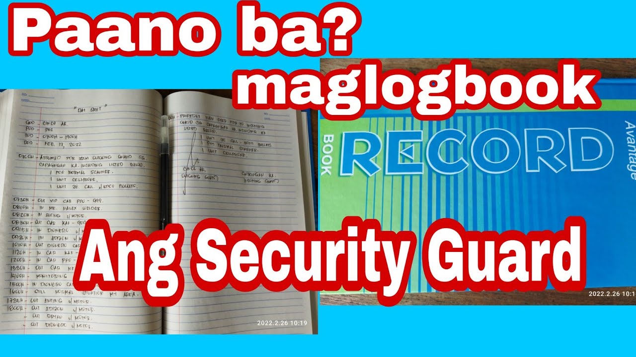 Paano Ba Mag Logbook Ang Security Guard Cinco Squad YouTube paano-ba-mag-logbook-ang-security-guard-cinco-squad-youtube