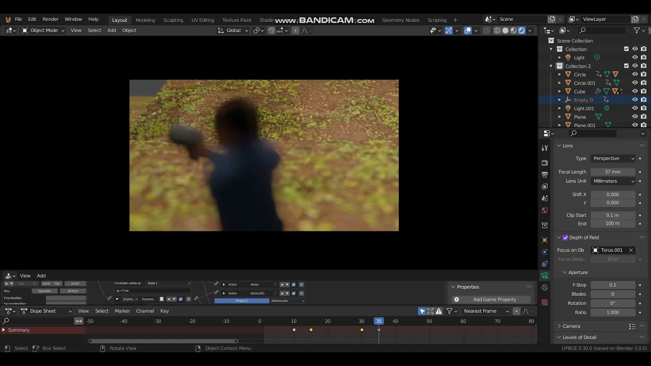 [UPBGE]RPG Movement Adding Depth of Field (Day6) - YouTube