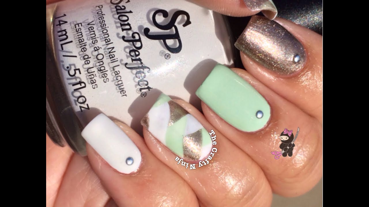 Fishtail Braided Nail Tutorial by The Crafty Ninja - YouTube