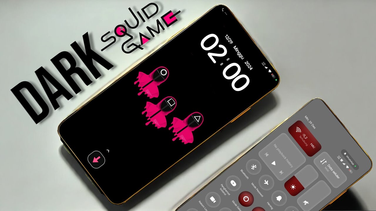 Tema dark HyperOS Squid Game Terbaru Tembus Semua Aplikasi - YouTube