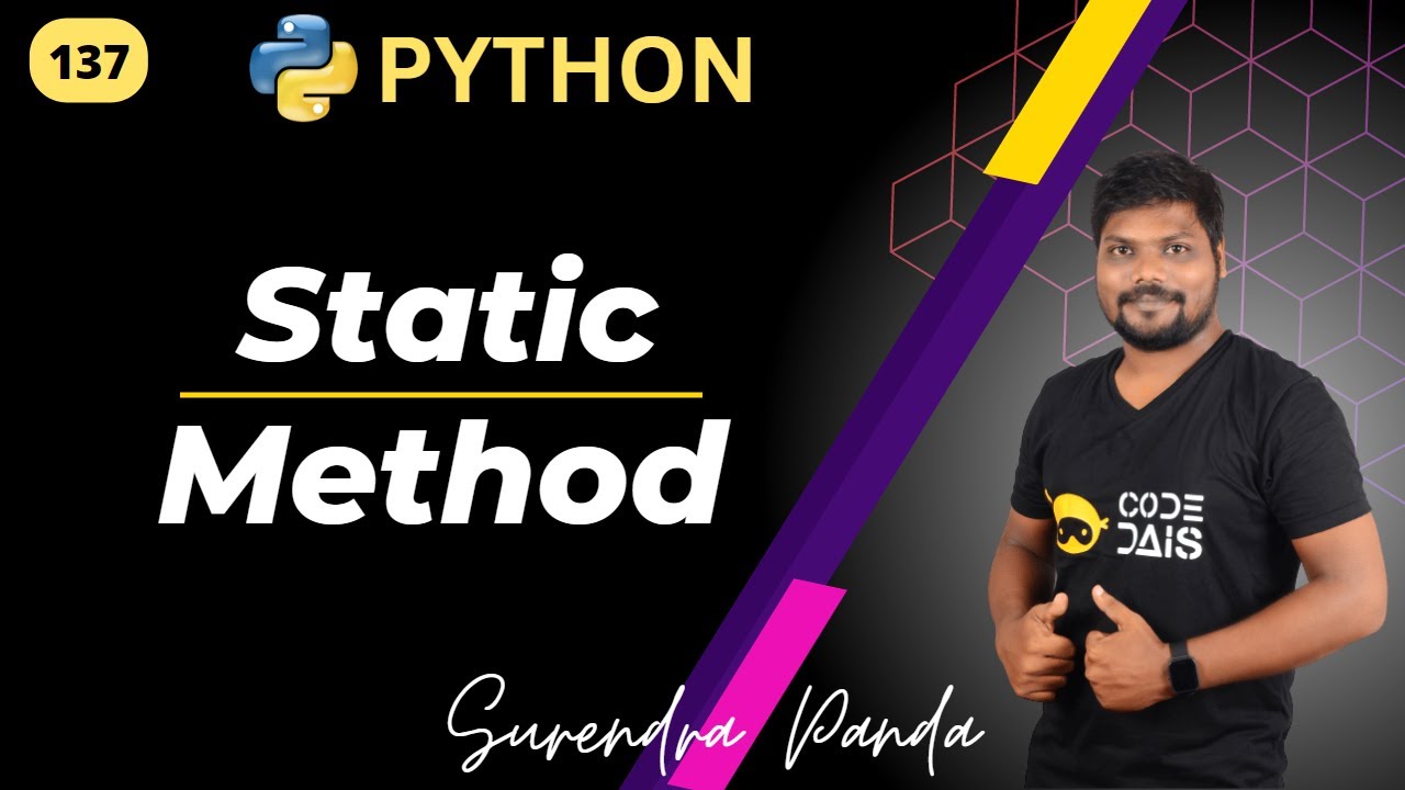 Static Method In Python Python By Surendra YouTube static-method-in-python-python-by-surendra-youtube