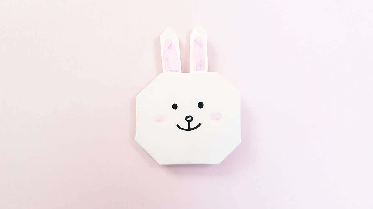 라인 코니 종이접기 How to Make an Origami Cony (LINE friends) - YouTube