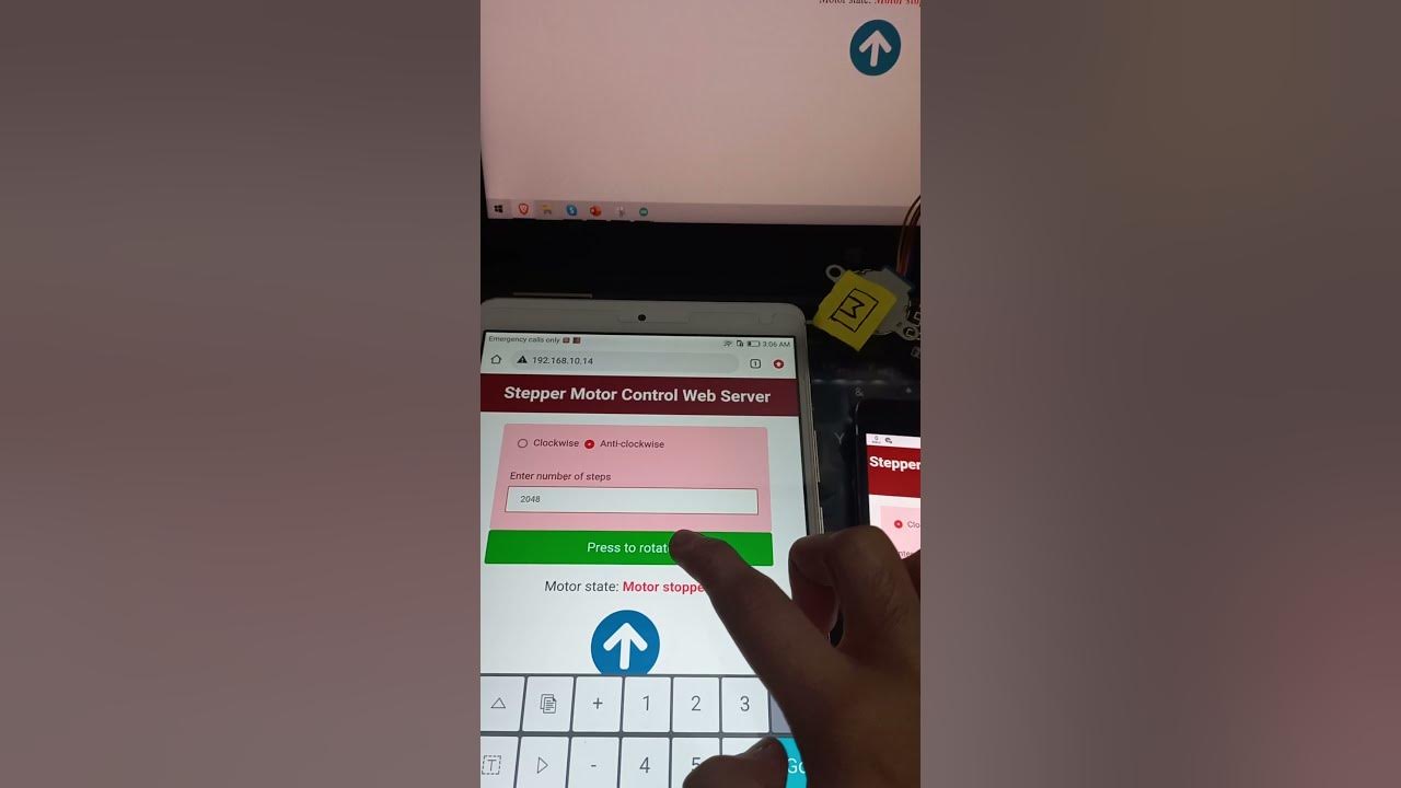 Demo Esp8266 Nodemcu Stepper Motor Websocket Web Server Using Arduino