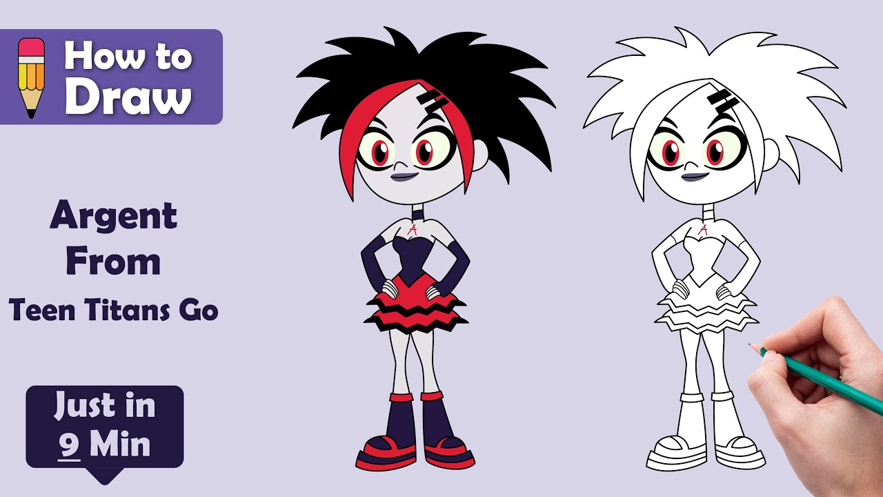 How to draw Argent From Teen Titans Go (step by step) - YouTube