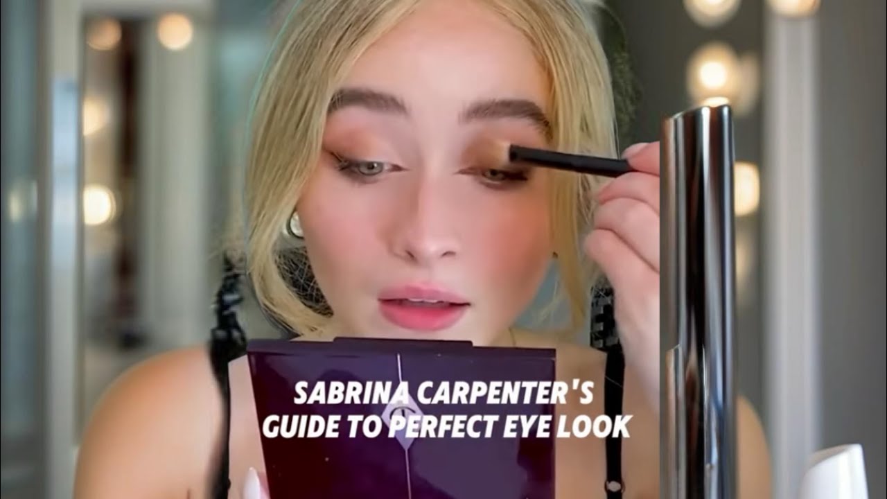 Sabrina Carpenter Celebrity Eye Makeup Tutorial - YouTube
