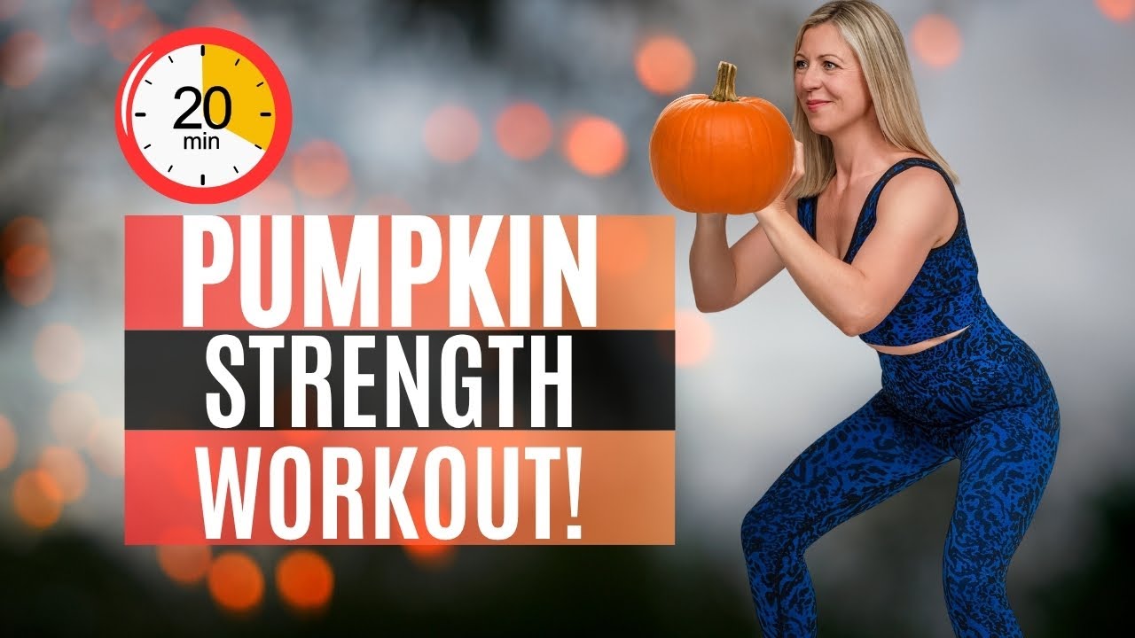 20 Min Full Body Pumpkin Workout | Fall Strength + Tone 🎃 - YouTube