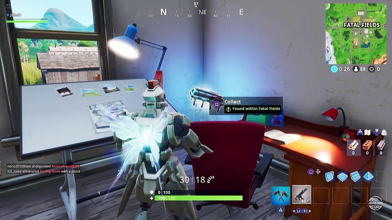 Fortnite Fortbyte #24 - Found Within Fatal Fields Location Guide - YouTube