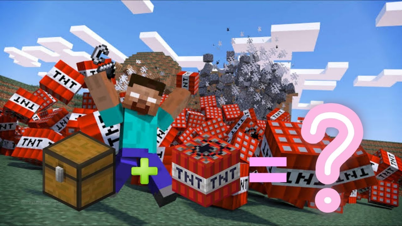 Minecraft chest+ tnt = troll chest tnt #minecraft - YouTube