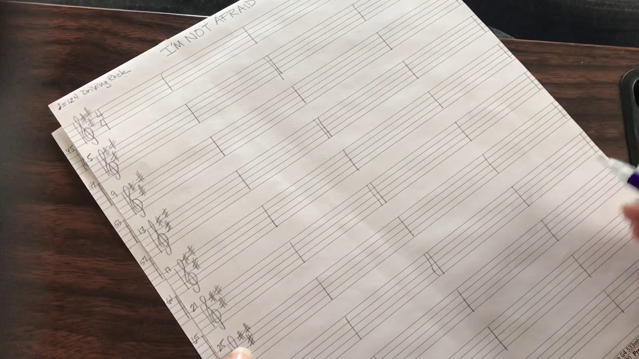 How to write an L.A style rhythm section chart on staff paper - YouTube