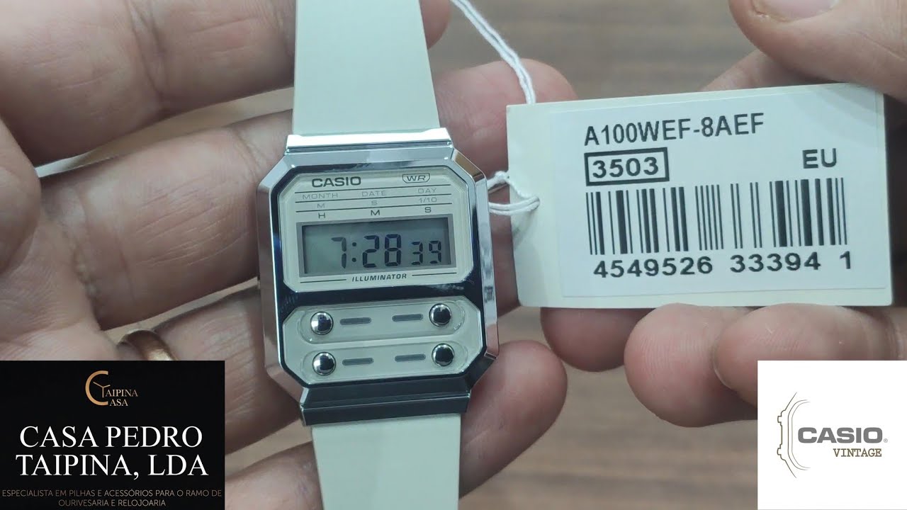 Casio Vintage A100WEF-8AEF - YouTube