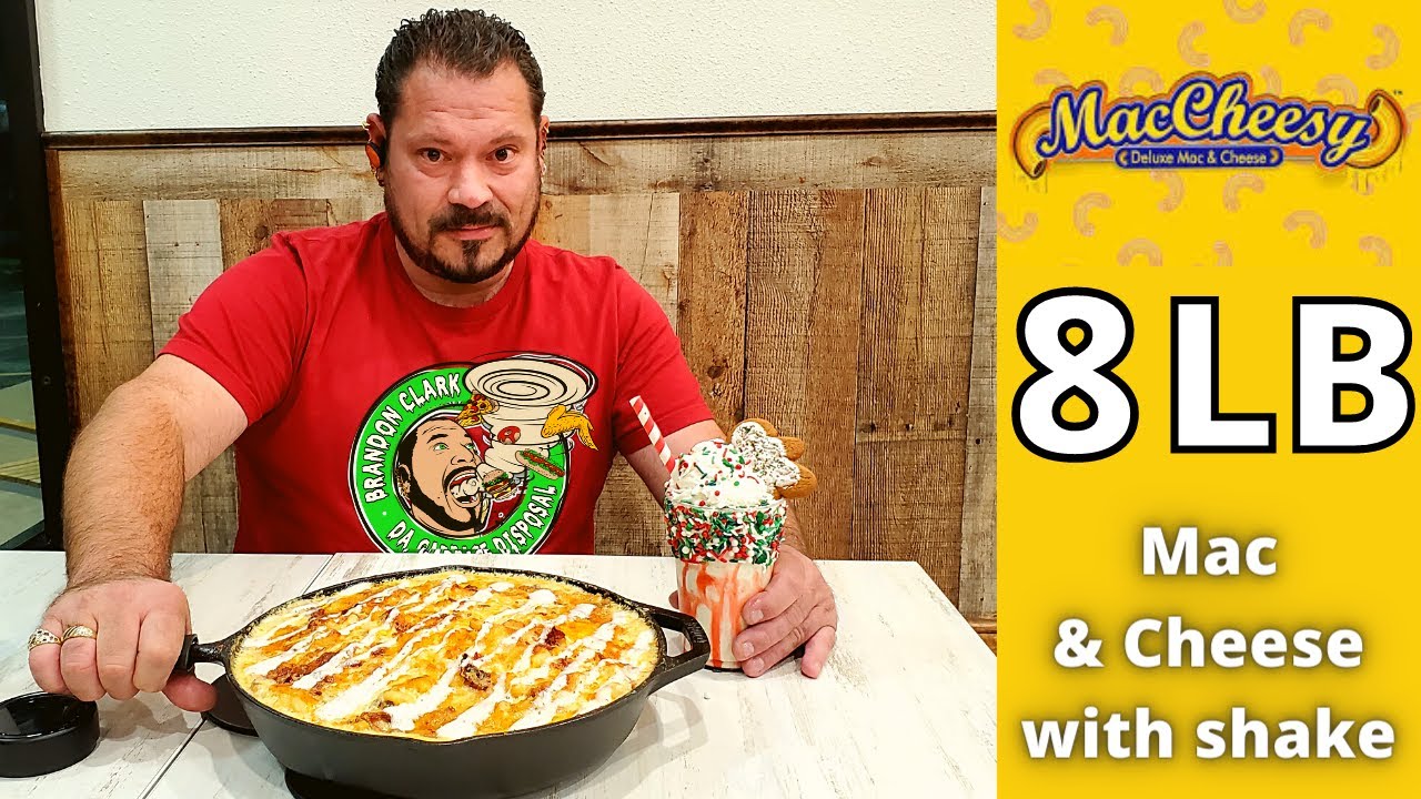 MacCheesy Deluxe 8lb Mac and Cheese Challenge w/ Chicken, Bacon ...