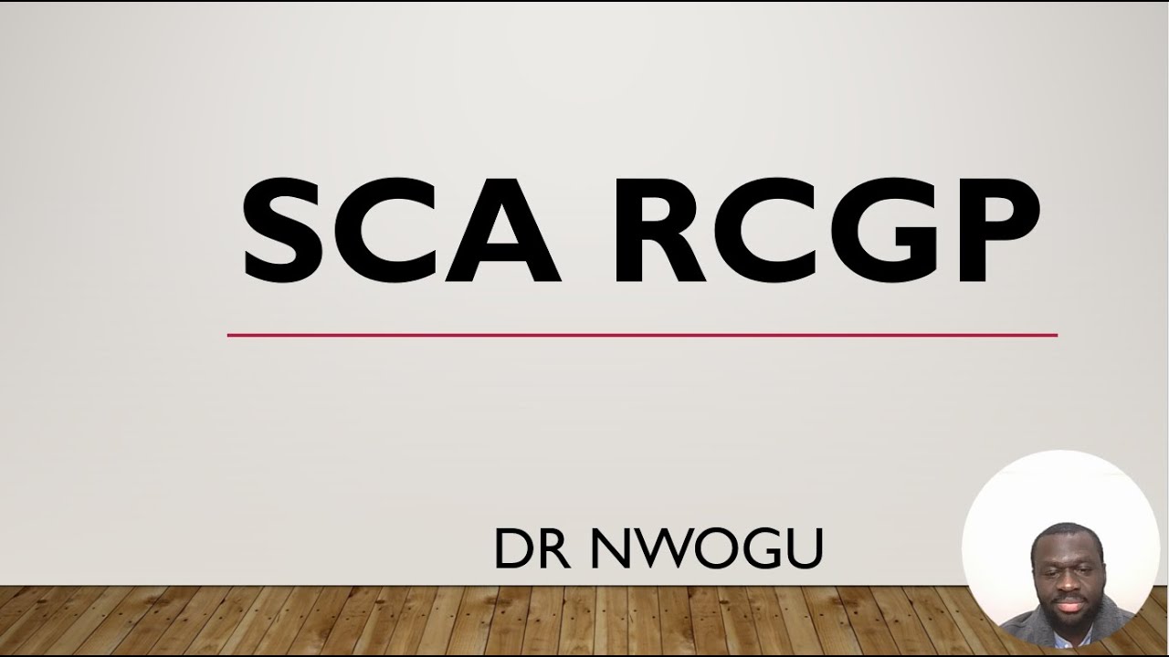 SCA RCGP | Be Aware of These - YouTube