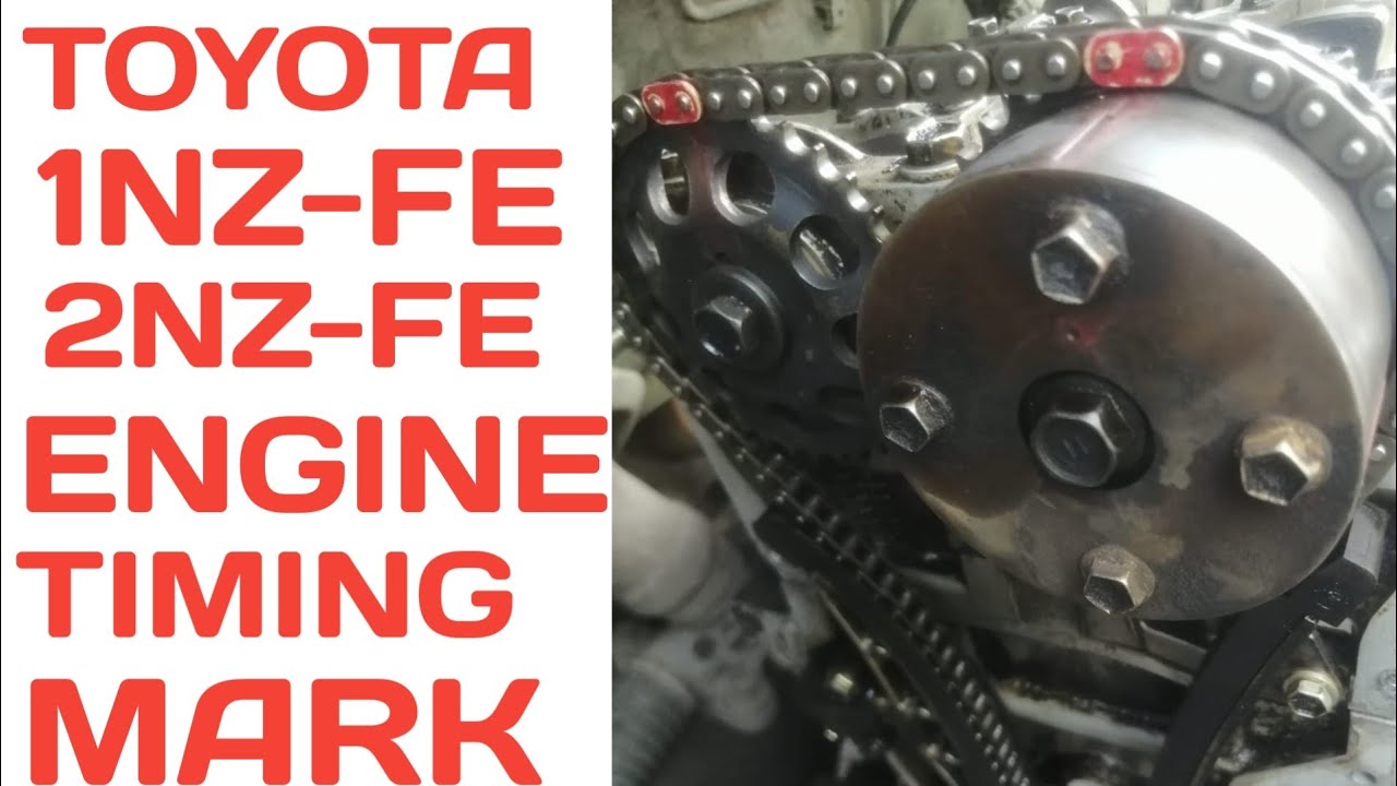1nz-fe 2nz-fe engine timing mark - YouTube