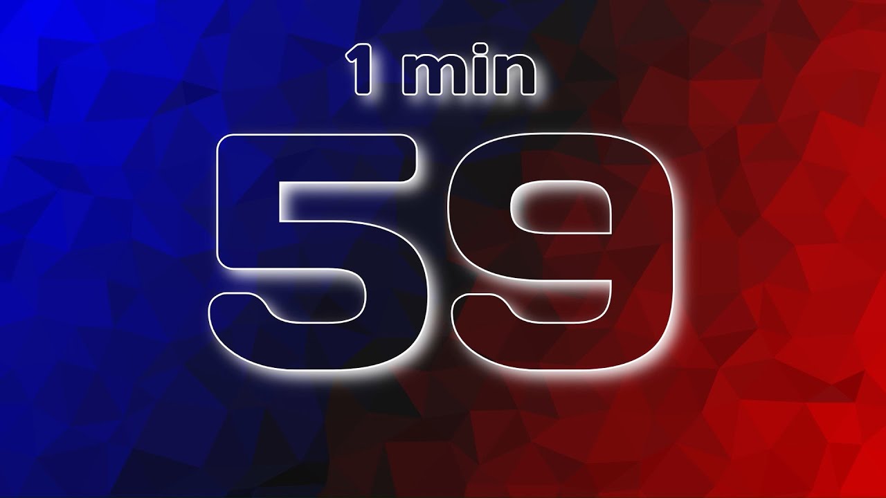 2 minute (120 second) Blue and Red Countdown Timer - Silent - Choose ...