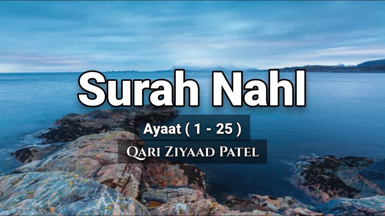 Surah Nahl 1 25 Taraweeh 2017 Qari Ziyaad Patel Islamic Noor