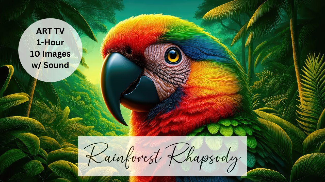 Rainforest Rhapsody: Vibrant Wildlife Series | 1 Hour Art TV - YouTube