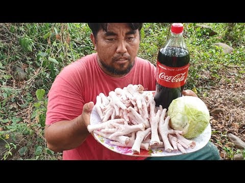 Yummy cooking foot chicken with coca recipe - eating Delicious - YouTube
