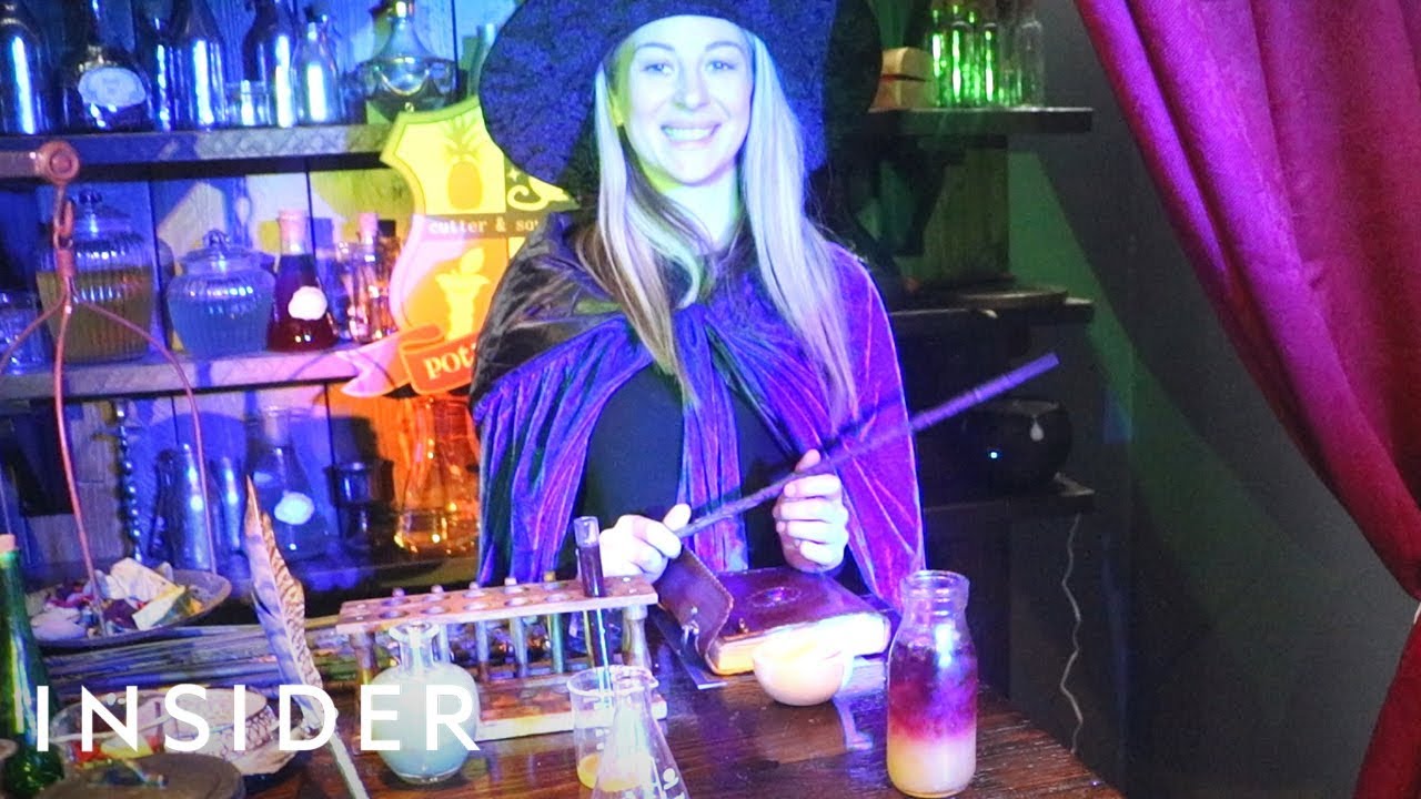 Wizard-Themed Café Lets You Brew Magical Tea And Potions - YouTube