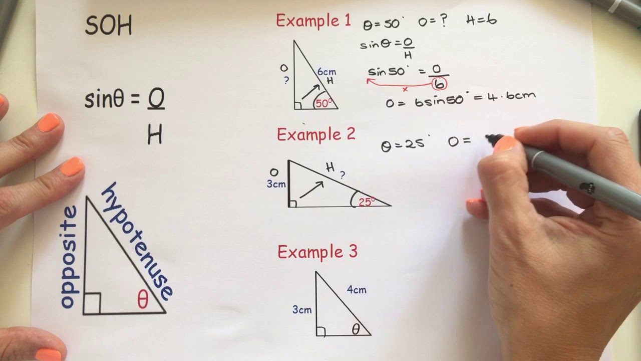 Trigonometry sin Theta Equals Opposite Over Hypotenuse YouTube Trigonometry sin Theta Equals Opposite Over Hypotenuse YouTube